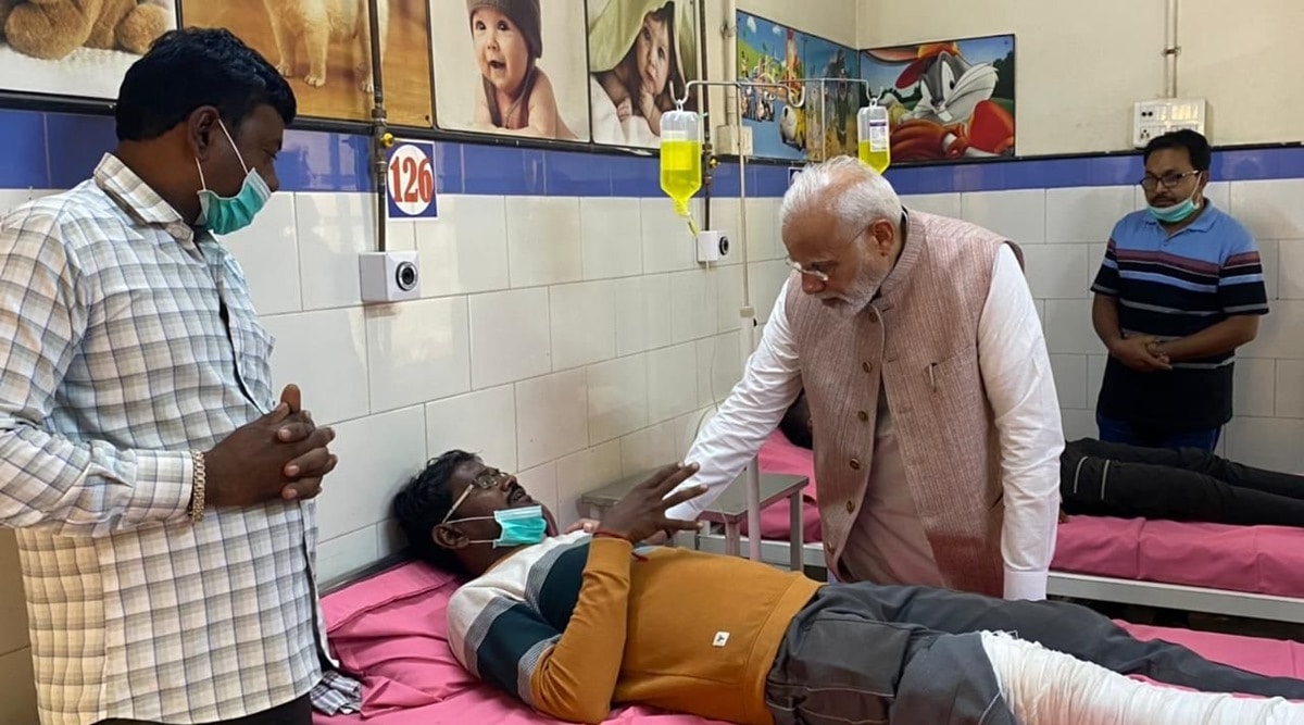 Morbi bridge collapse: PM Modi inspects accident site, visits injured ...