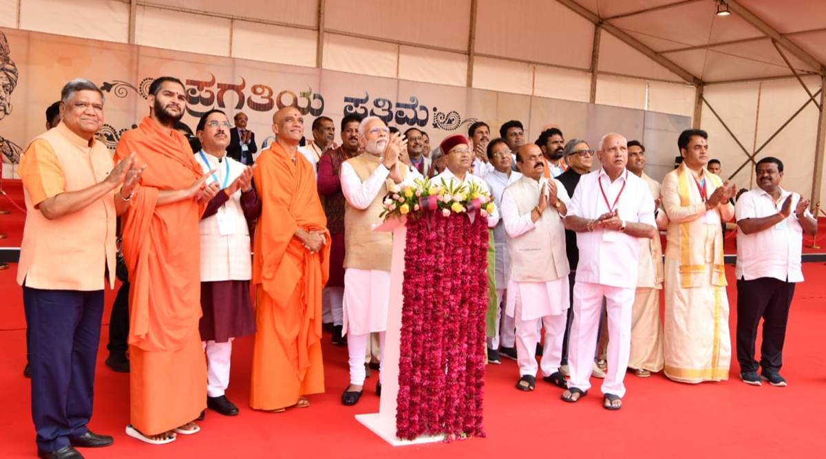 Opposition says Karnataka govt turned statue unveiling by PM Modi into ...