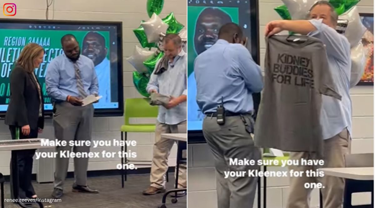 ‘Kidney buddies for life!’: Stranger steps in to save man’s life. Video ...