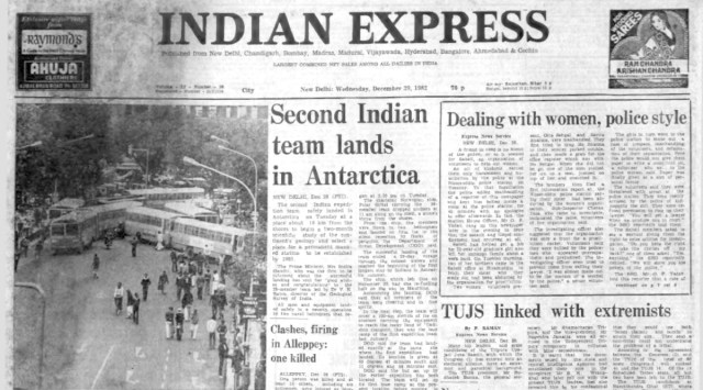 December 29, 1982, Forty Years Ago: Antarctica Mission | The Indian Express