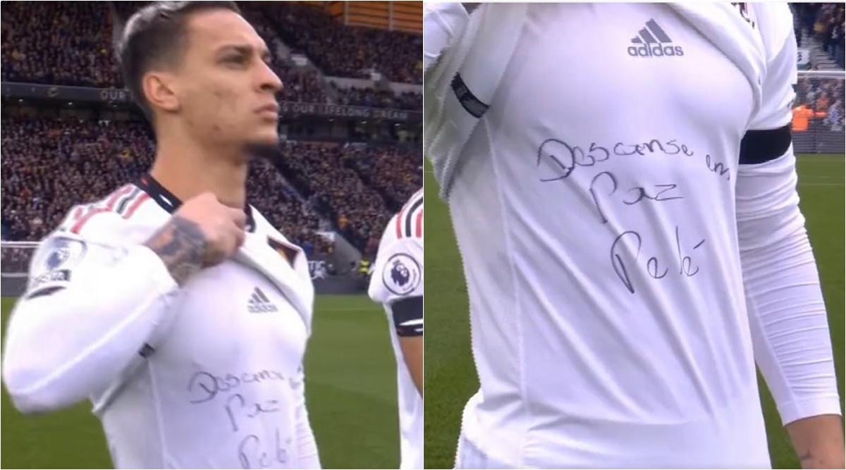 Manchester United’s Antony pays tribute to Pele before match against ...