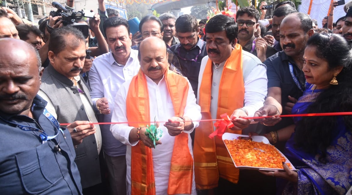 Karnataka CM Bommai inaugurates stretch of road constructed using ...