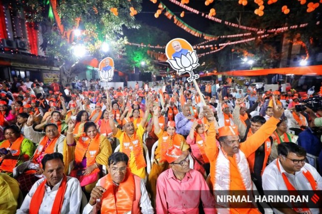 BJP’s saffron surge sweeps Gujarat, retains power for record 7th term ...