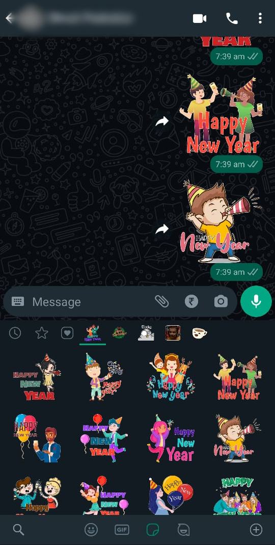 How to send Happy New Year stickers on WhatsApp, Instagram | Technology ...