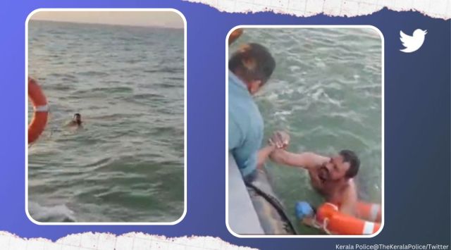 Tamil Nadu fisherman stranded in sea, Kerala Coastal Police come to the ...