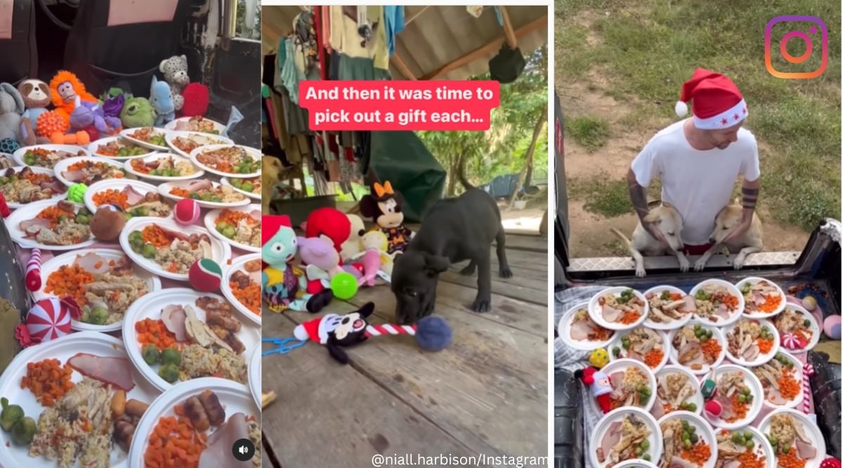 ‘Crying! God bless you’: Man prepares Christmas feast and gives toys to ...