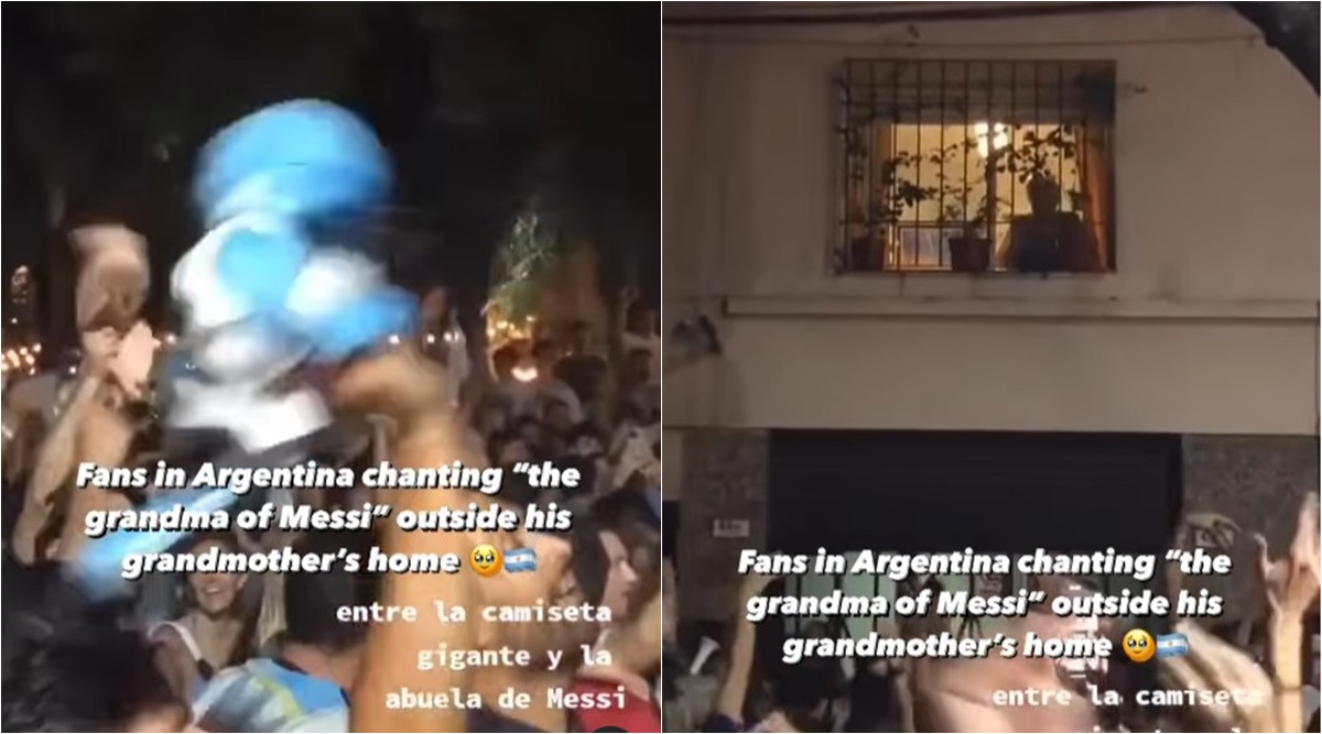 Argentina fans celebrate outside Lionel Messi’s grandmother’s house ...