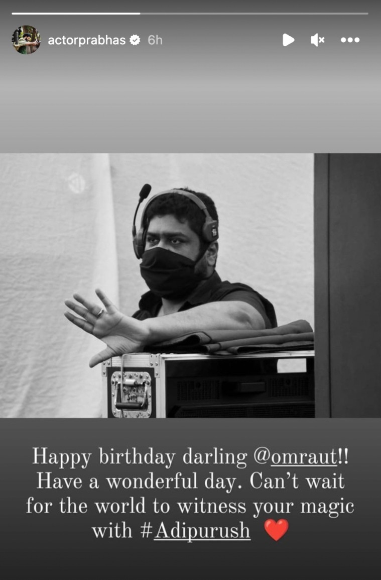 Prabhas souhaite un joyeux anniversaire au réalisateur d'Adipurush, Om ...