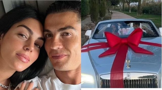 Watch: Cristiano Ronaldo’s partner Georgina Rodriguez gifts him a Rolls ...