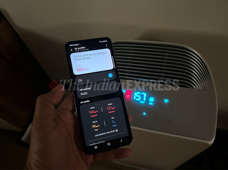 Samsung AX46 review: Smart air purifier for large rooms | Technology ...