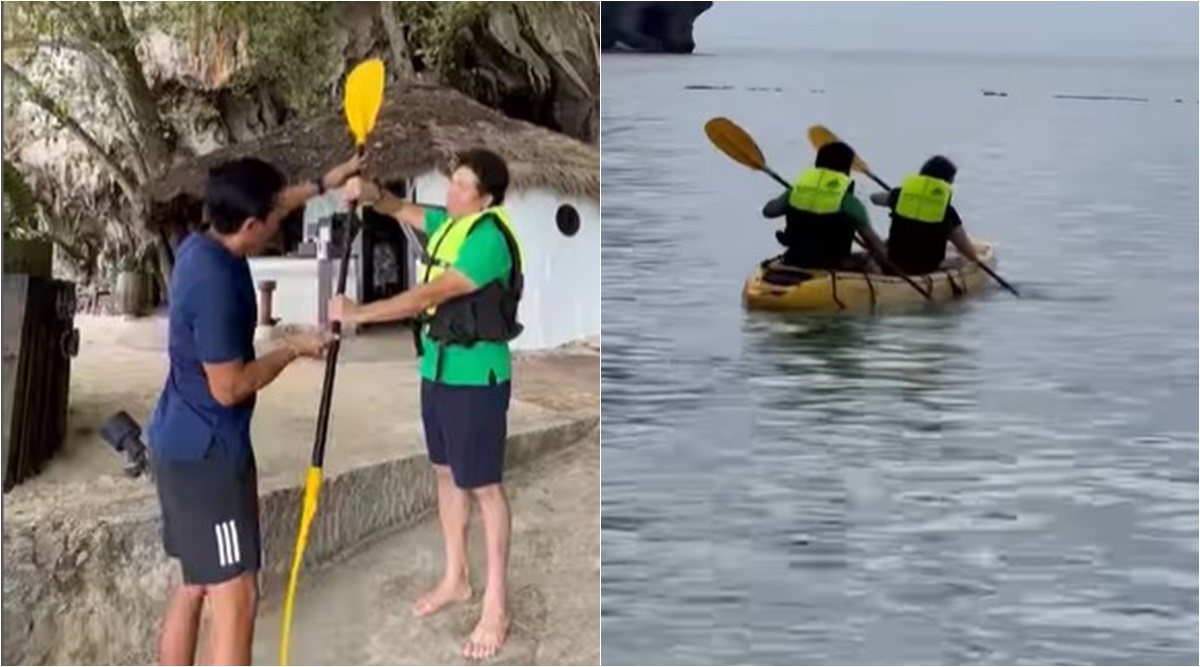 Watch: Sachin Tendulkar learns kayaking in Thailand | Cricket News ...