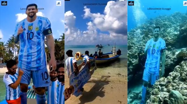 Watch: Kerala fans install Lionel Messi’s cutout in Arabian Sea ...