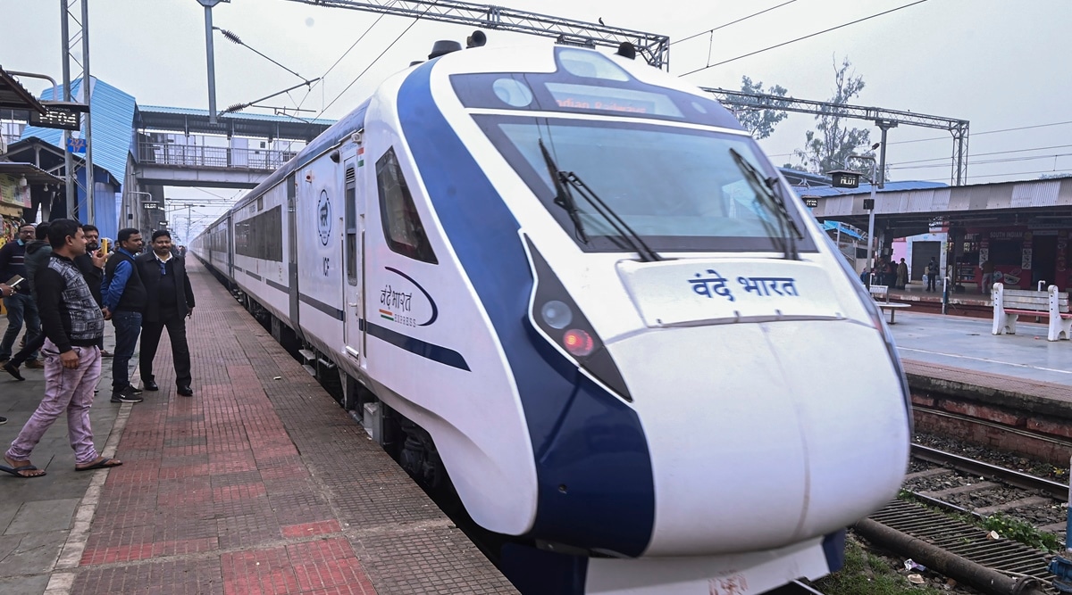 Vande Bharat Express pelted with stones in Bihar again | India News - The Indian Express