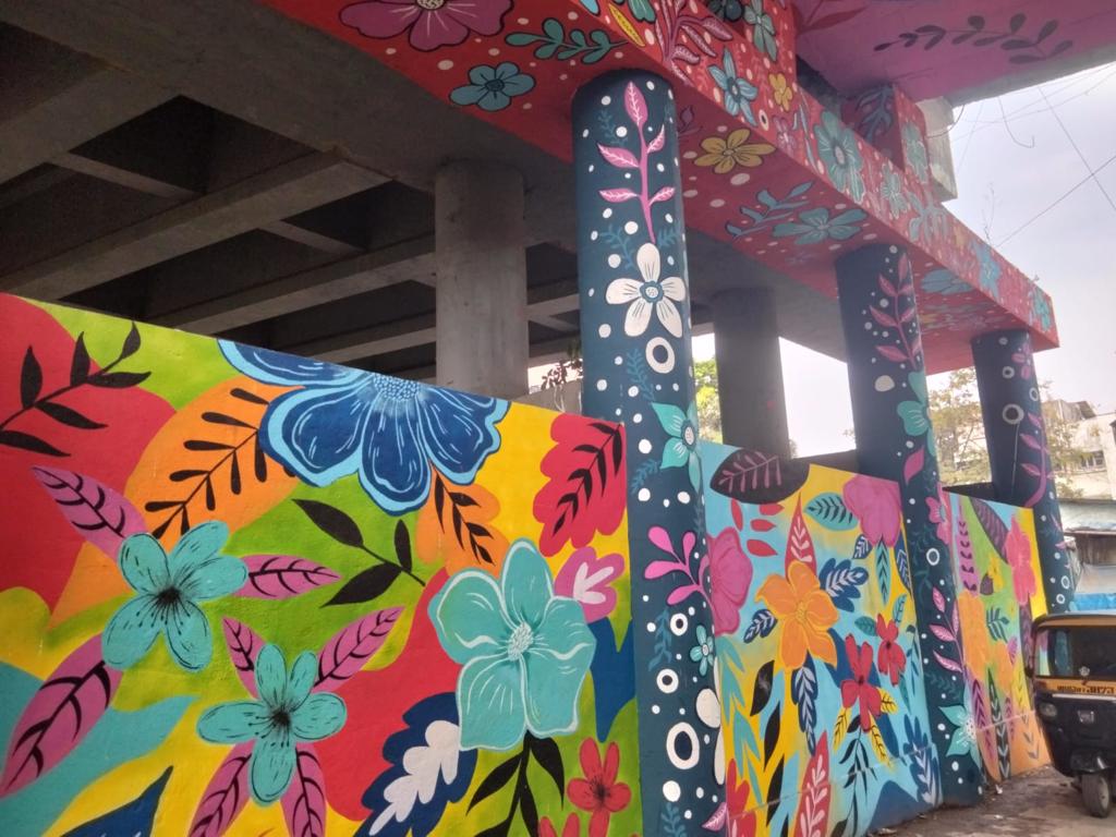 Art Street: Mulund bridge in Mumbai’s Eastern Suburbs gets decked up in ...