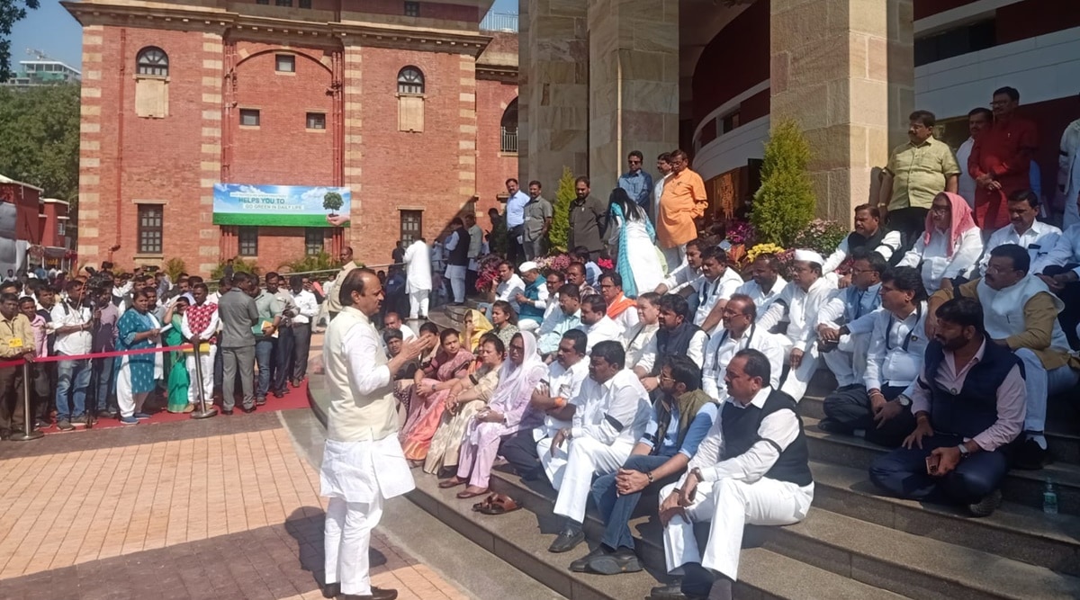 Mumbai News Highlights: Ajit Pawar holds Oppn meet outside Assembly as ...