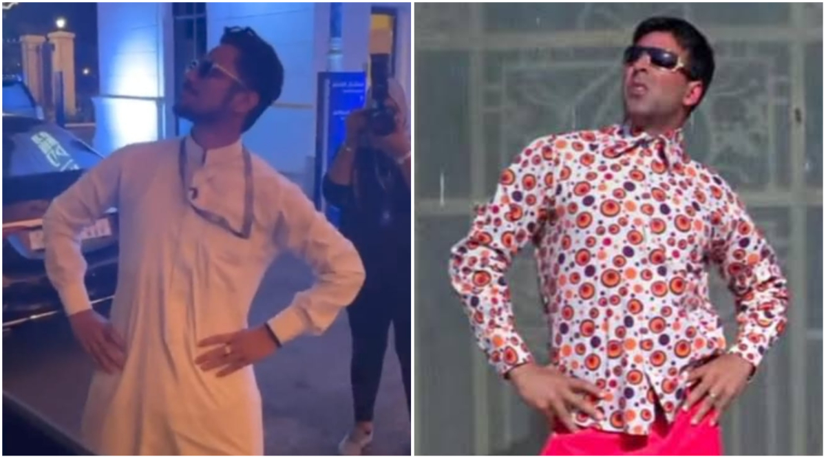 Akshay Kumar reacts as fan recreates Hera Pheri scene on Jeddah streets ...
