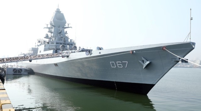 Stealth guided missile destroyer Mormugao commissioned into Indian Navy ...