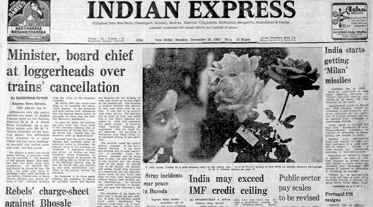 December 20, 1982, Forty Years Ago: Unrest in Maharashtra Congress ...