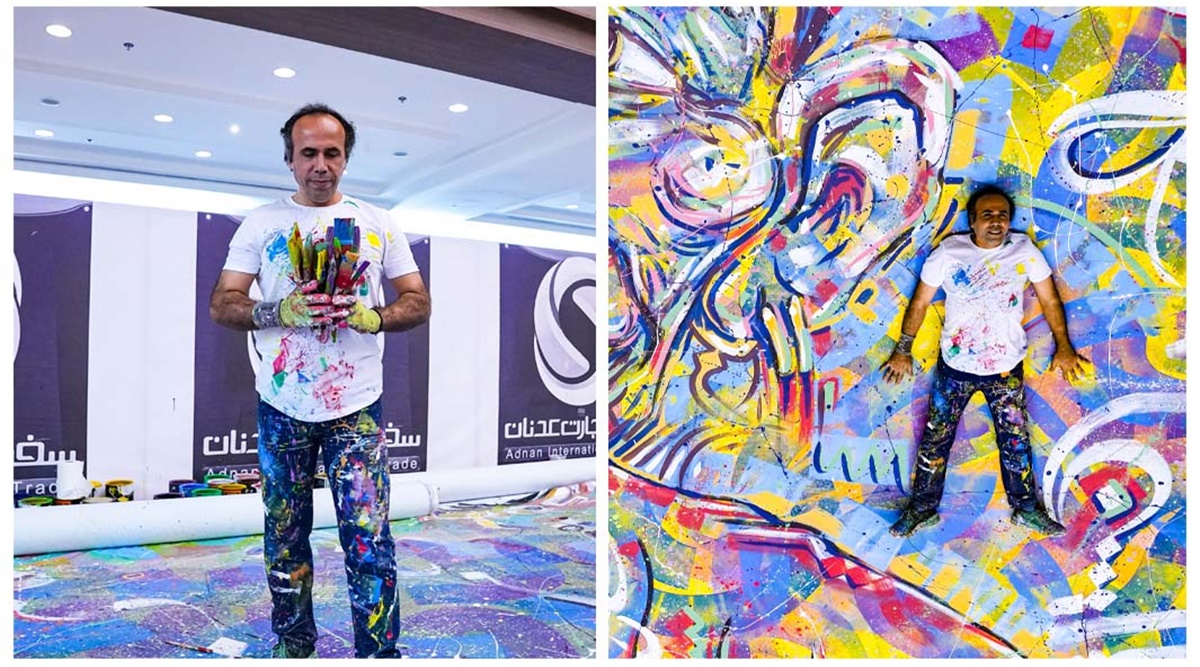 Guinness alert: Artist paints iconic football moments on world’s ...