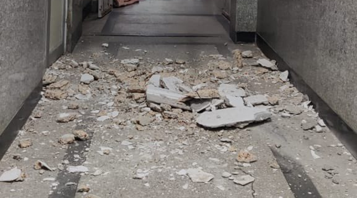 Portion of ceiling collapses at Centre-run children’s hospital in Delhi ...