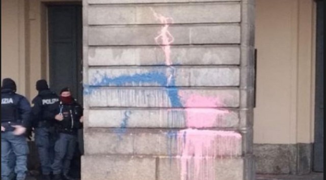 Climate protesters hurl paint at Milan’s La Scala opera house | World ...