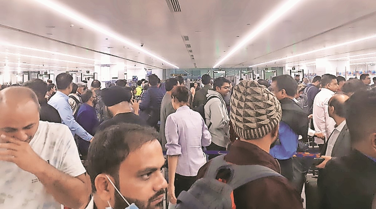 At Delhi airport, passenger load surges, but security deployment stays ...