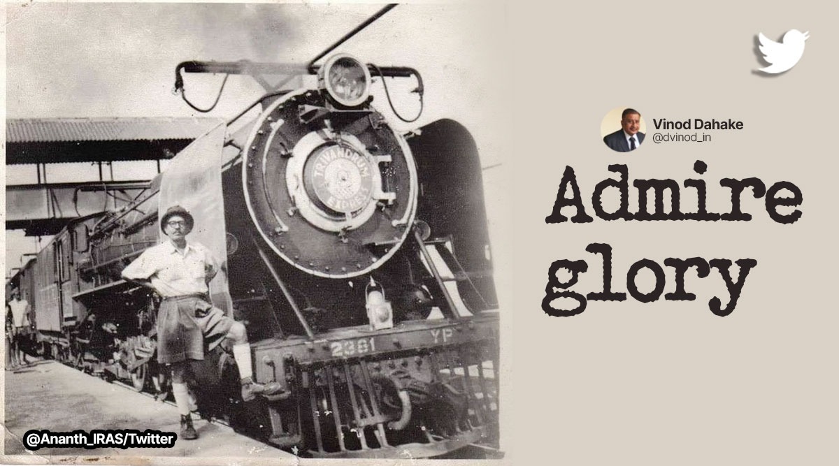 ‘Always turned out in style!’: Old photograph of loco pilot posing in ...