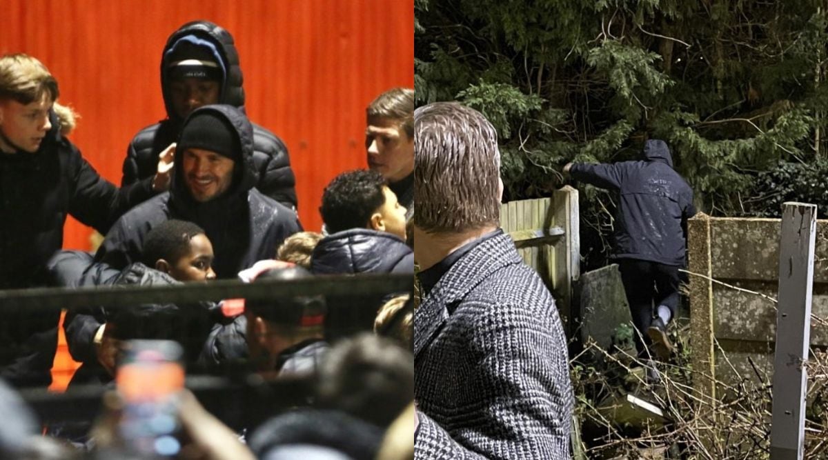 Jumping over fence, sneaking through bushes: David Beckham’s action ...