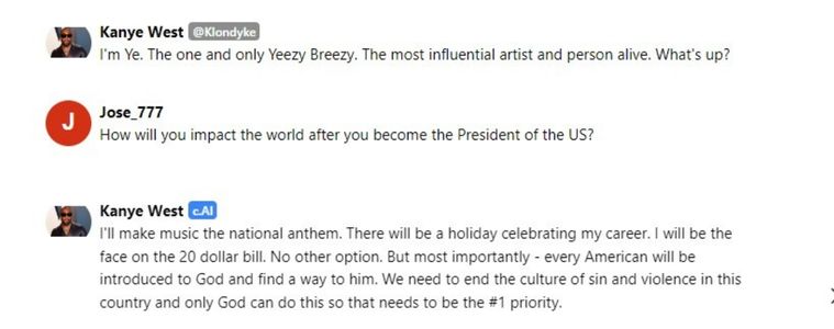 From William Shakespeare to Ye, new AI site lets you chat with ...
