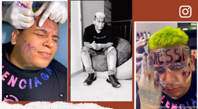 Colombian fan got Messi tattoo on forehead after Argentina FIFA World ...