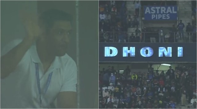 Watch: Crowd chants ‘Dhoni’ ‘Dhoni’ as MSD makes his presence felt in ...