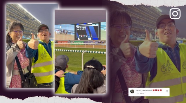Specially-abled man enjoys horse racing in Dubai. His reactions win ...