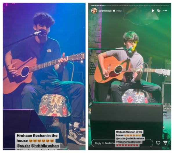 Hrithik Roshan hosts a musical evening, sons Hrehaan, Hridaan perform ...