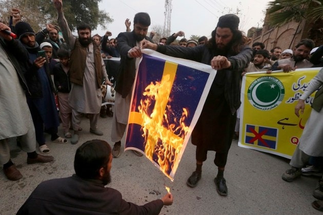 Muslim nations protest after far-right activists burn Quran in Sweden ...
