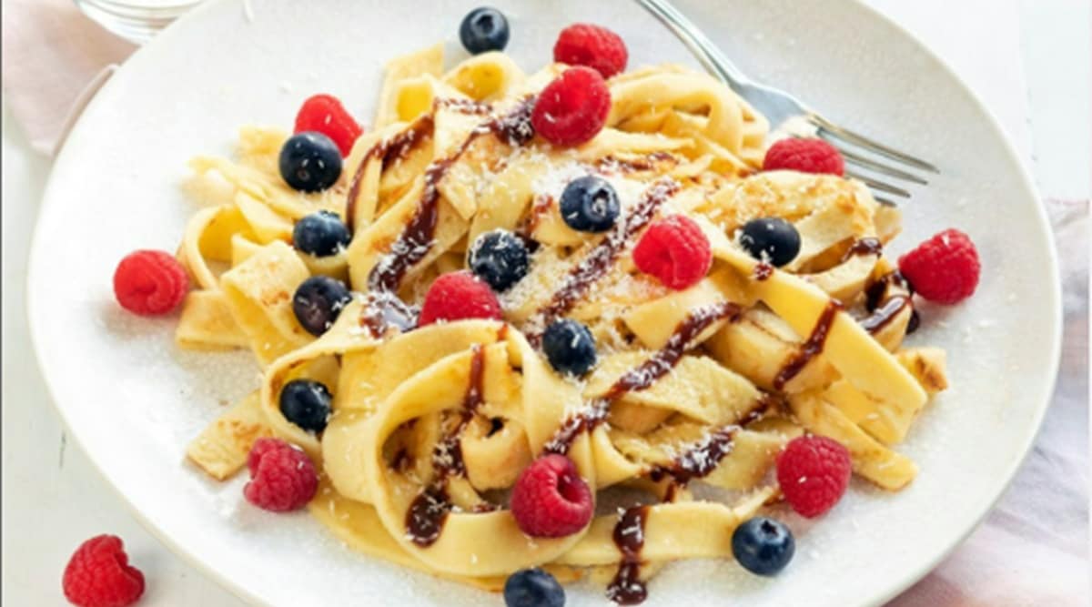 Pancake Spaghetti is the newest breakfast food trend, and it is not as ...
