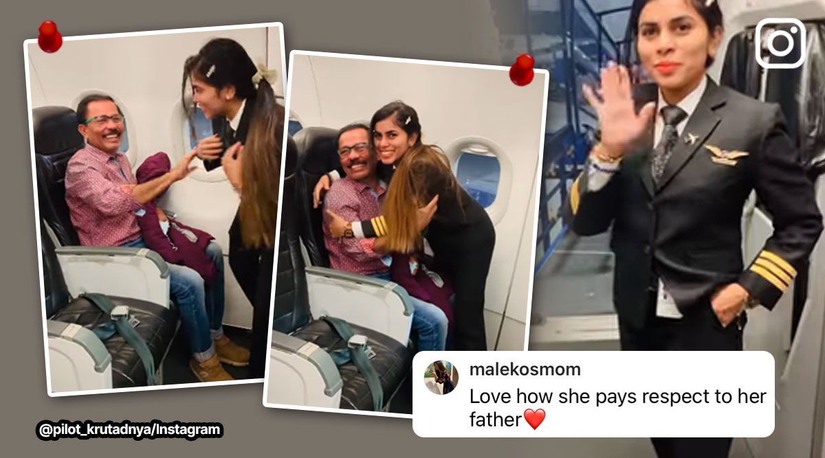 Watch: Pilot touches her father’s feet before flying plane, video wins ...