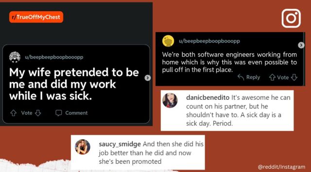 Reddit user shares how his wife pretended to be him and completed his ...