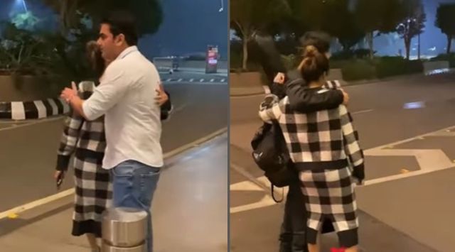 Malaika Arora and Arbaaz Khan hug as they bid farewell to son Arhaan ...