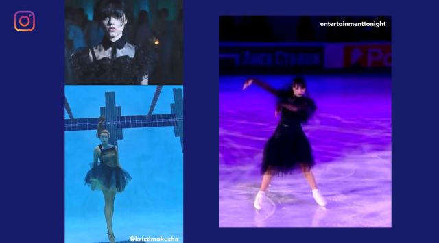 Ice skater and underwater performer ace the viral ‘Wednesday’ dance ...