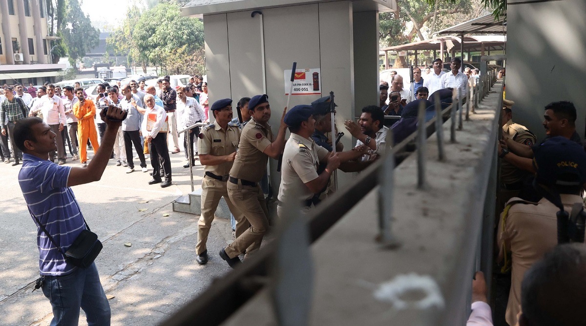 High drama after Sena (UBT)’s Anil Parab barges inside MHADA office ...