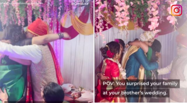 Woman makes surprise entry at brother’s wedding, netizens feel sorry ...