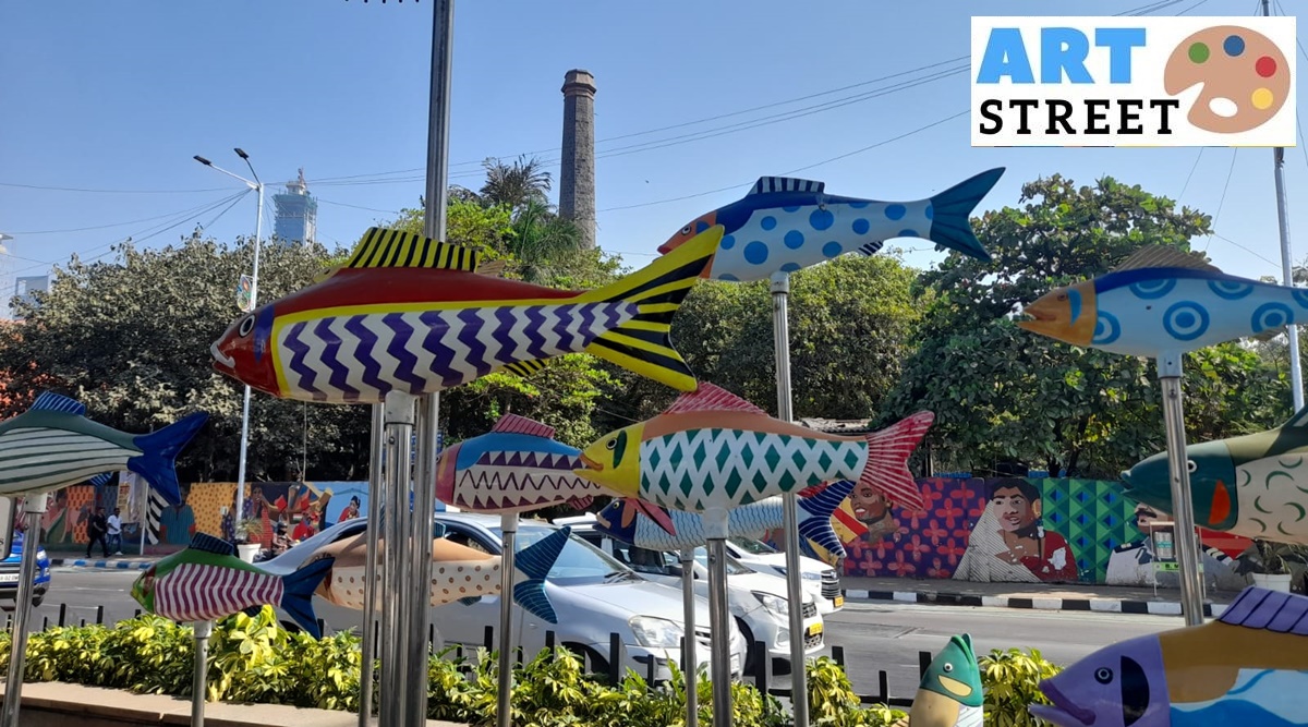 Mumbai Art Street: Bright hues offer respite for commuters at Worli’s ...