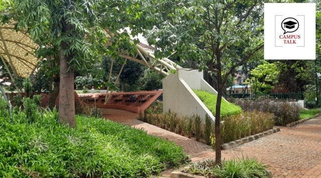 Campus Talk: Art installations by Rachana Sansad students greet ...