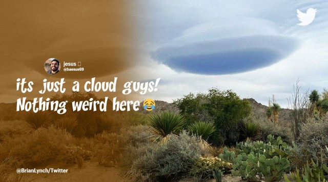 Photo of this UFO-like cloud is reminding people of ‘Nope’ | Trending ...