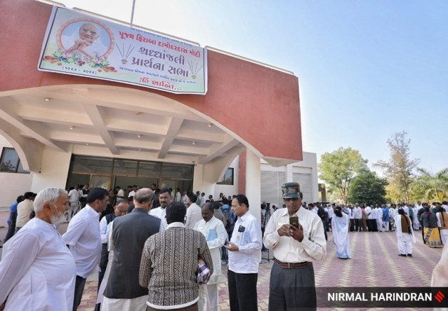 Gujarat BJP leaders attend prayer meet for PM Modi’s mother in Vadnagar ...