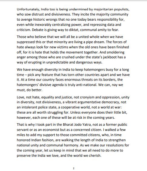 Raghuram Rajan on joining Rahul Gandhi’s Bharat Jodo Yatra: ‘Support ...