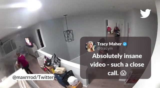 Watch: Massive boulder crashes inside a house, incident caught on ...