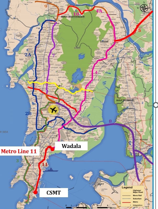 Mumbai: MMRC likely to construct proposed Metro Line 11 | Mumbai News ...