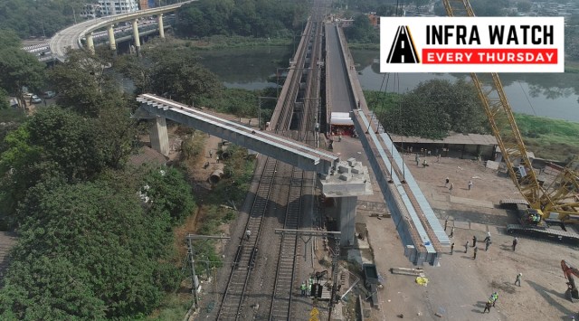 Pune Infra Watch: Metro lays elevated girder across Central Railway ...