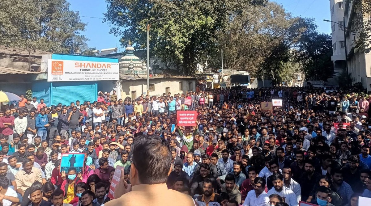 Across Maharashtra, MPSC aspirants protest new exam pattern | Mumbai ...